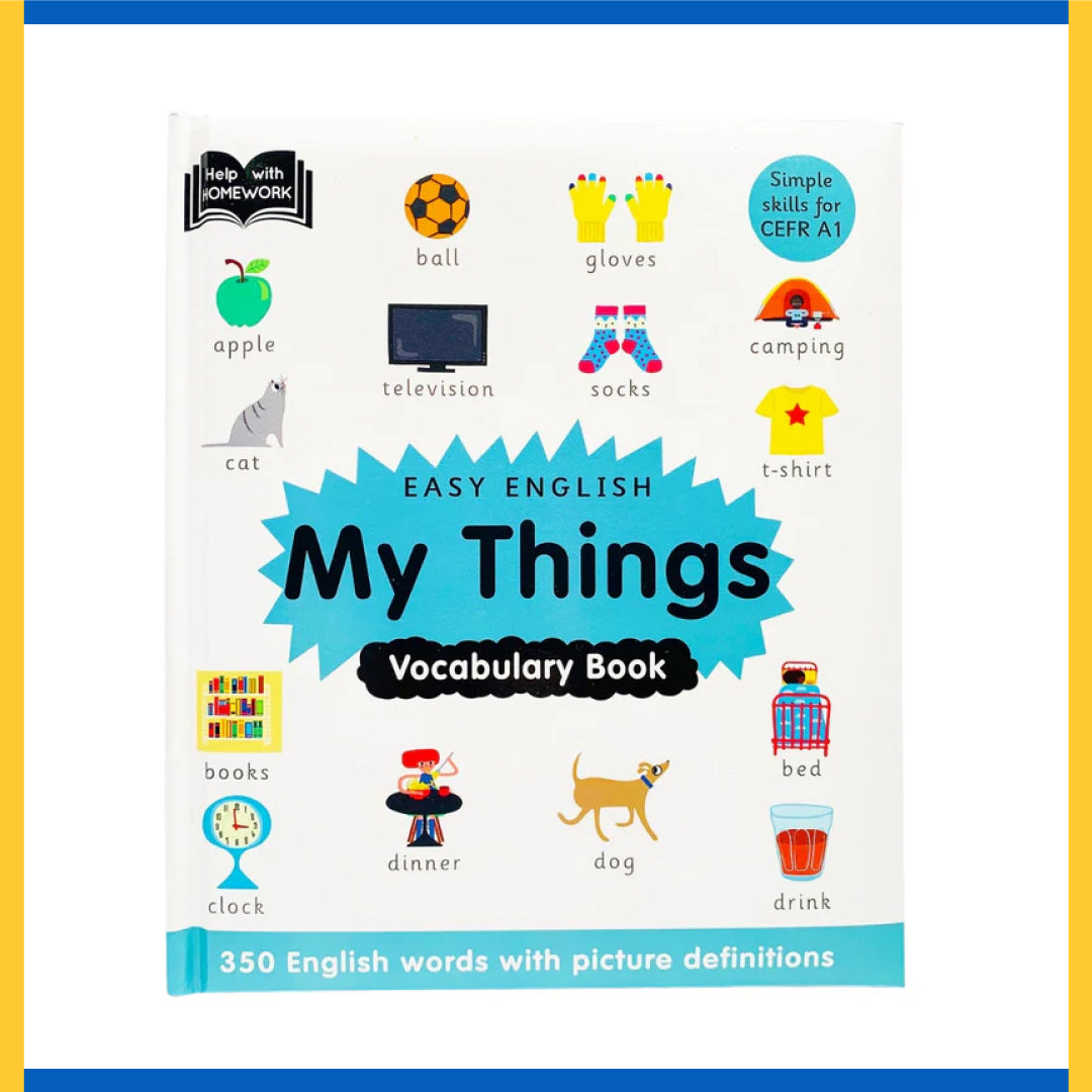 Easy English My Things Vocabulary Book – Eglish Spot By Hiba